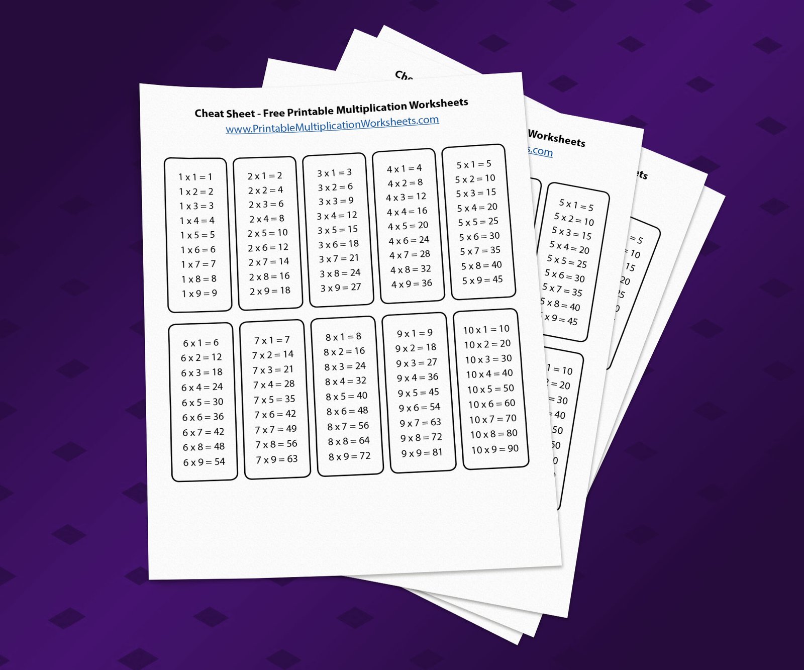 Multiplication Cheat Sheet Printable Multiplication Worksheets Multiplication Cheat Sheet Printable Multiplication Worksheets